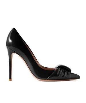 GIANVITO ROSSI 105mm Leather Pumps With Bow Detailing