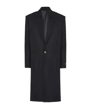 Balmain Oversized Wool And Cashmere Coat