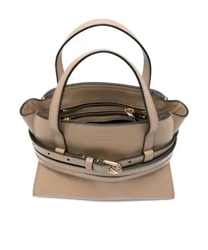 Moschino Buckled Shoulder Strap Handbag - Brown