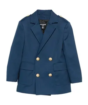 Balmain Buttoned Double-breasted Blazer - Blue