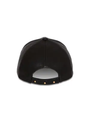 Balmain Lambskin Cap With Engraved Buckle
