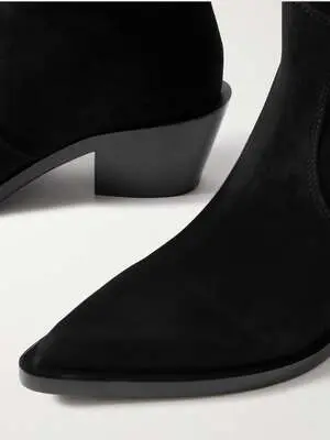 GIANVITO ROSSI Pointed Toe Block Heel Ankle Boots