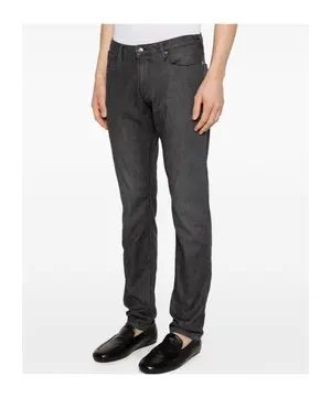 Emporio Armani Logo Plaque Jeans - Grey
