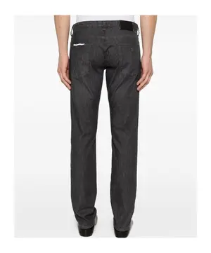 Emporio Armani Logo Plaque Jeans - Grey