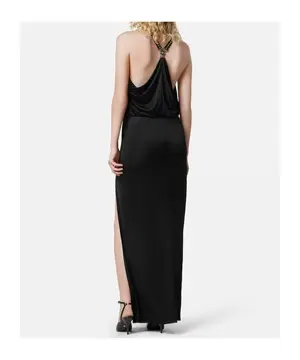 Versace Sleeveless Gown With Crystal Embellishments