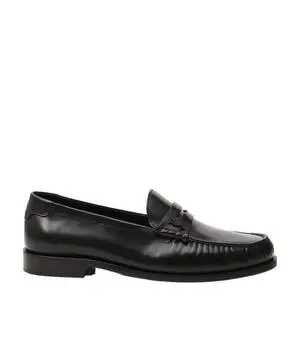 Saint Laurent Le Loafer Penny Slippers - Black