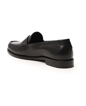 Saint Laurent Le Loafer Penny Slippers - Black