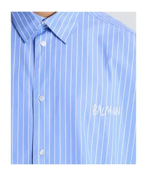Balmain Relaxed Fit Striped Shirt