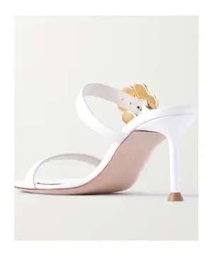 GIANVITO ROSSI Embellished Leather Stiletto Sandals