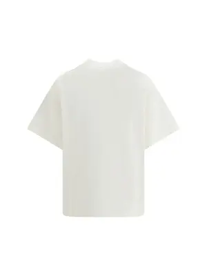 JIL SANDER Logo Printed Crewneck T-shirt - Cream