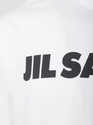 JIL SANDER Logo Printed Crewneck T-shirt - Cream