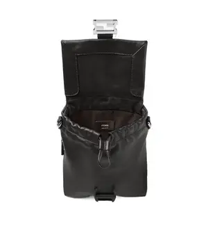 Fendi Flux Crossbody Bag With Buckle Detail