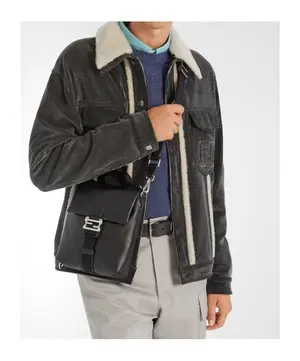 Fendi Flux Crossbody Bag With Buckle Detail