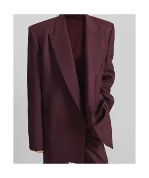 THE FRANKIE SHOP Monterey Double-breasted Blazer - Red