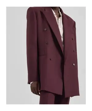 THE FRANKIE SHOP Monterey Double-breasted Blazer - Red