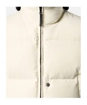 Stone Island Down Vest With Pockets - Ivory