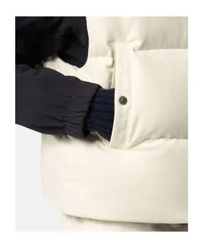 Stone Island Down Vest With Pockets - Ivory
