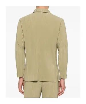 Issey Miyake Pleated Button-down Jacket - Nude