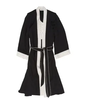 Attico Long Belted Coat