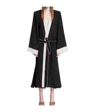 Attico Long Belted Coat