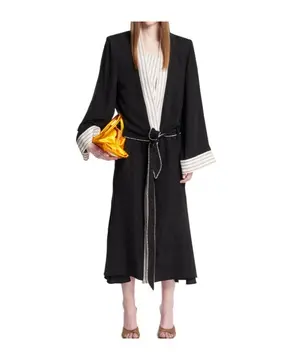 Attico Long Belted Coat