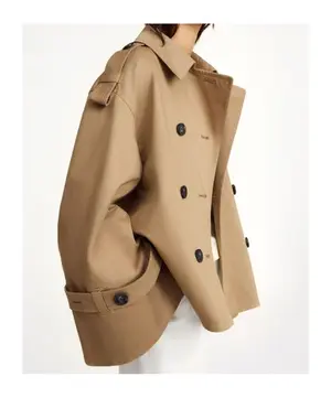 BY MALENE BIRGER Alisandra Double-breasted Trench Coat - Fosil