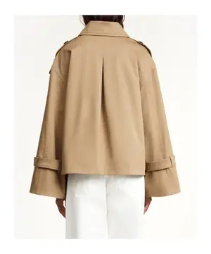 BY MALENE BIRGER Alisandra Double-breasted Trench Coat - Fosil