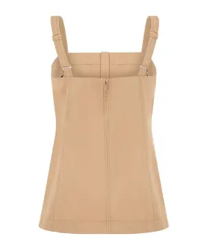 Veronica Beard Fitted Button-front Top
