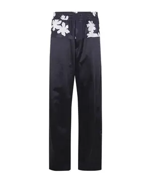 Dries Van Noten Elastic Waist Printed Casual Pants