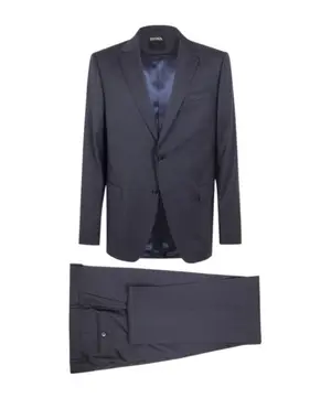 Zegna Single-breasted Suit Set - Black