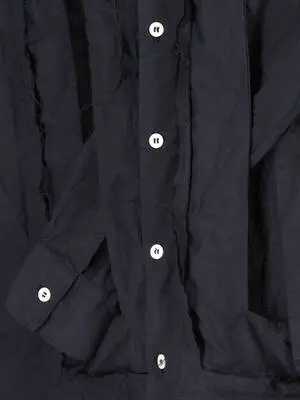 Comme Des Garçons Long Sleeve Shirt With Lapel Collar