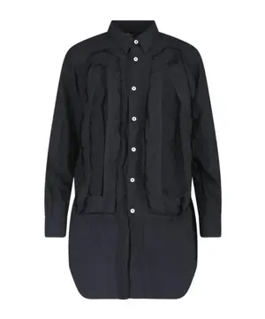 Comme Des Garçons Long Sleeve Shirt With Lapel Collar - No