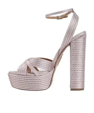 AQUAZZURA Sundance Plateau Sandals - Nude