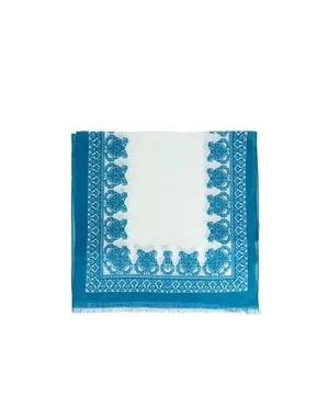 Etro Fringed Scarf - Blue