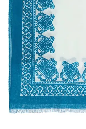 Etro Fringed Scarf - Blue