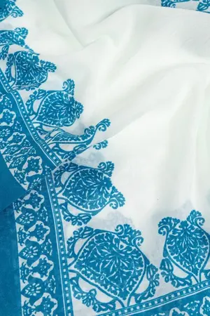 Etro Fringed Scarf - Blue