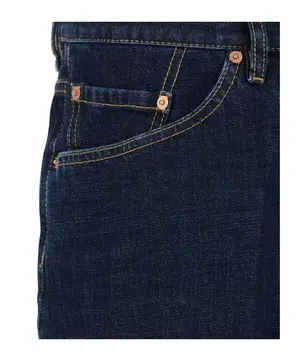 Dsquared2 Logo Patch Contrast Stitched Denim Shorts