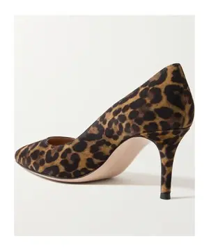 GIANVITO ROSSI Print Pointed Toe High Heels