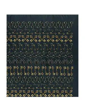 Dolce & Gabbana Silk Printed Silk Scarf - Black