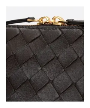 Bottega Veneta Intrecciato Crossbody Bag - Caramel