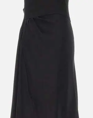Victoria Beckham Lace Detail Asymmetric Dress