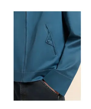 Marni Water-repellent Gabardine Jacket With Contrast Yokes - Blue