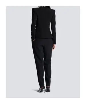 Balmain Embroidered Six-button Jacket