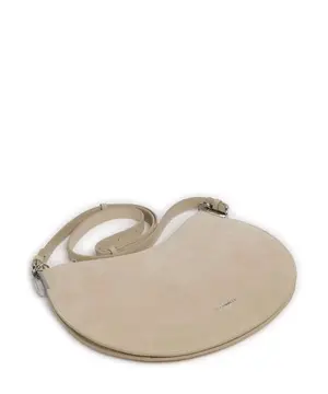 COCCINELLE Curved Zip Shoulder Bag - Nude