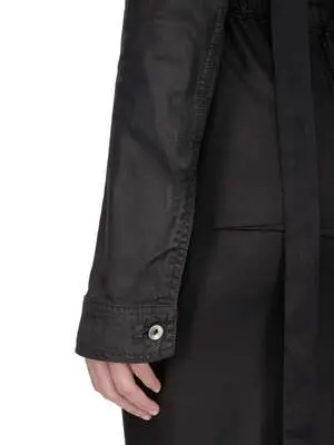 Rick Owens Cropped Paneled Jacket With Signature Tec Shoulder