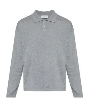 LISA YANG Lowen Polo Knitted Sweater - Deep Cloud