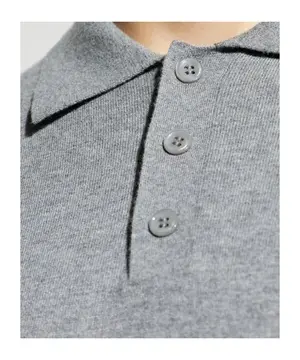 LISA YANG Lowen Polo Knitted Sweater - Deep Cloud