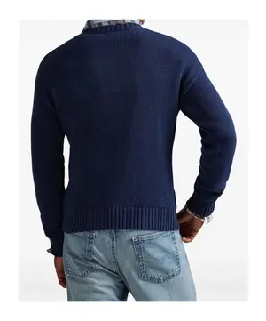 Polo Ralph Lauren Crew Neck Logo Sweater - Blue