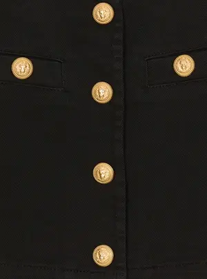 Balmain Cropped Jacket With Button Detail
