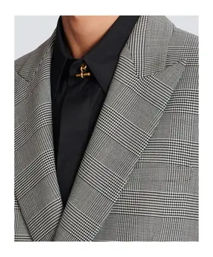 Balmain Prince Of Wales 2-buttons Blazer